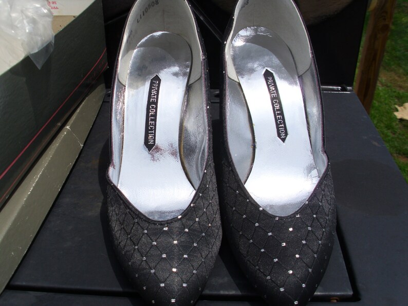 Vintage Private Collection Size 6.5 Elegant Evening Party Shoes 1980's ...