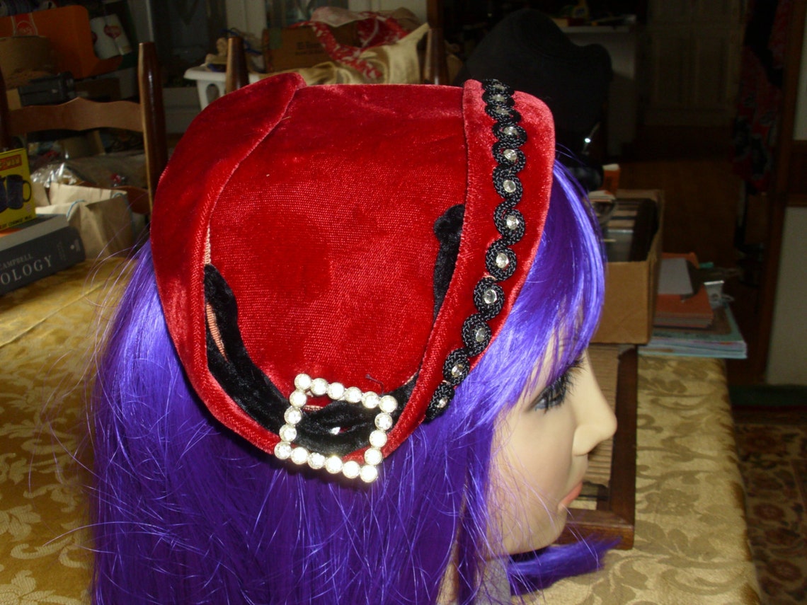 Vintage Hand Made Ladies Puritan Cap Hat Possible Theatre Prop ...