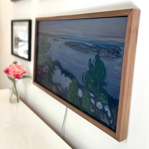Samsung Frame TV Handmade Real Wood Bezel 65'' Model - Etsy