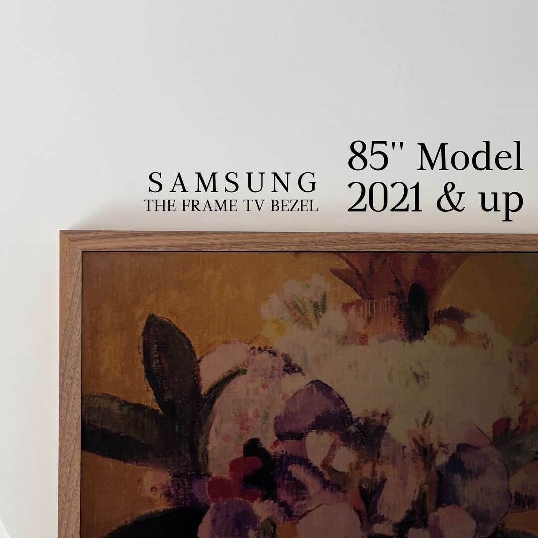 Samsung Frame TV Handmade Real Wood Bezel - 85'' Model - Etsy