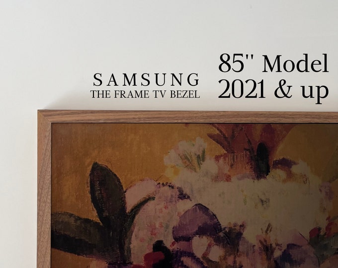 Samsung Frame TV Handmade Real Wood Bezel - 85'' Model - Etsy