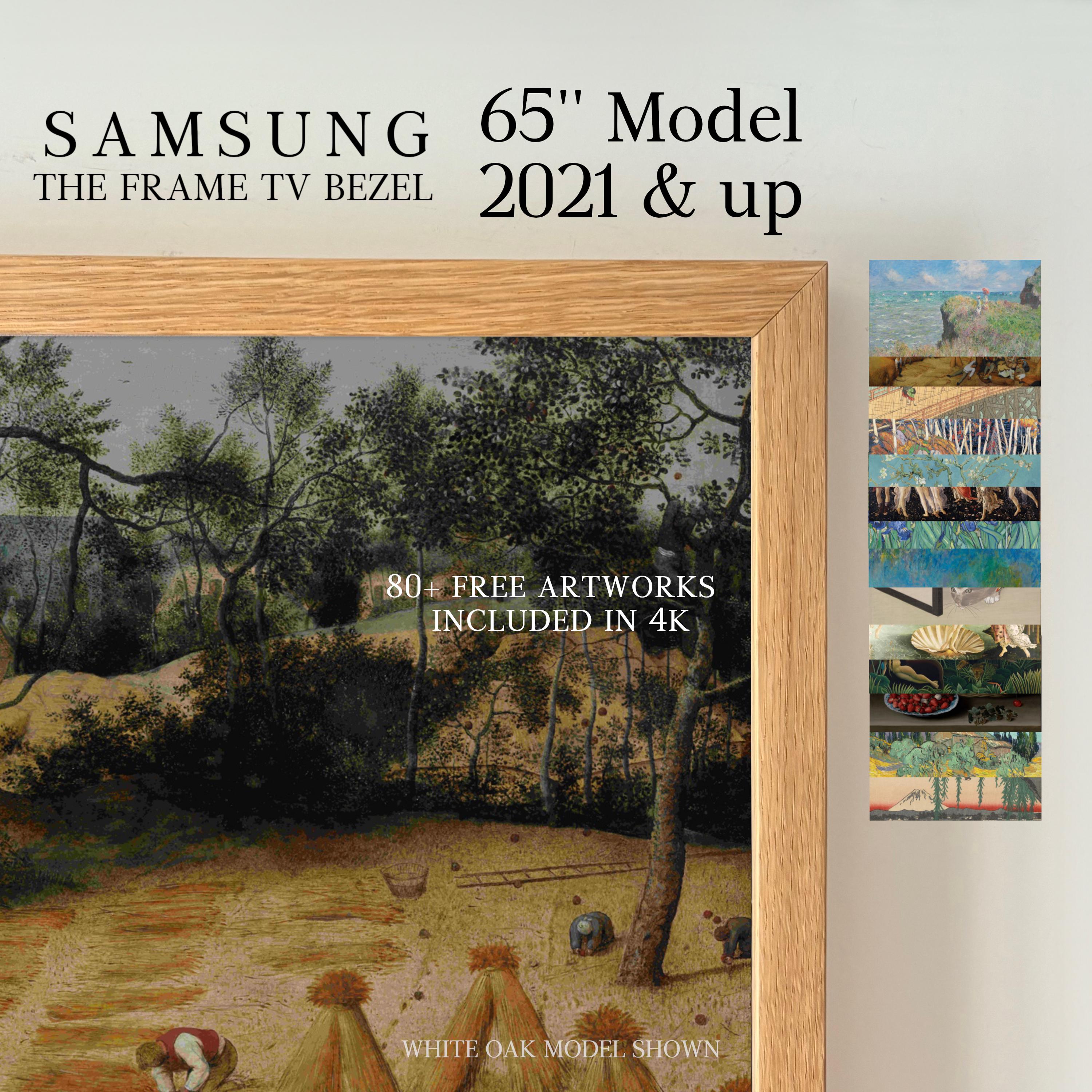 Samsung Frame TV Handmade Real Wood Bezel - 65'' Model - Etsy