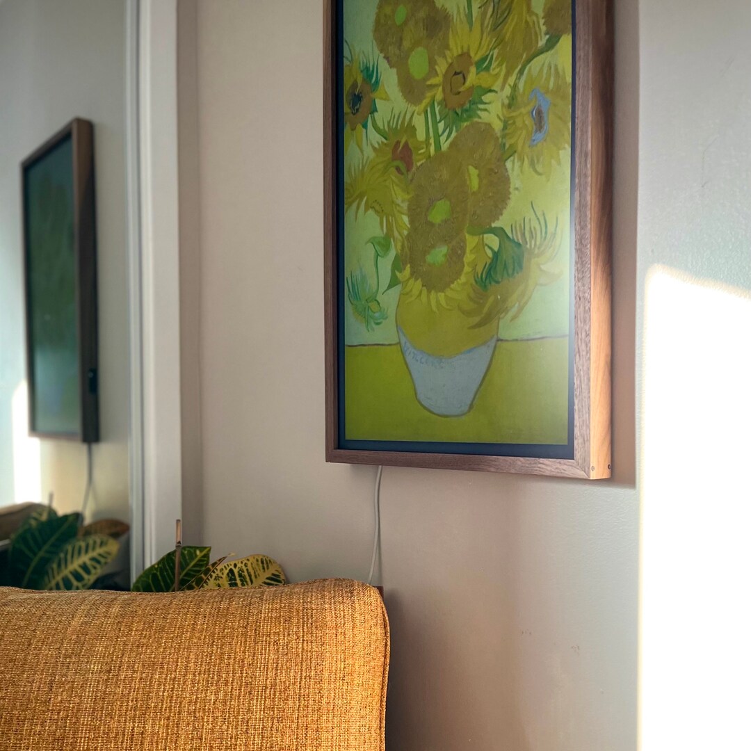 Samsung Frame TV Handmade Real Wood Bezel 32'' Model - Etsy