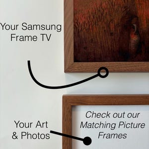 Samsung Frame TV Handmade Real Wood Bezel - 65'' Model - Etsy