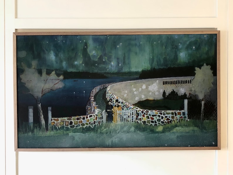 Samsung Frame TV Handmade Real Wood Bezel 65'' Model - Etsy