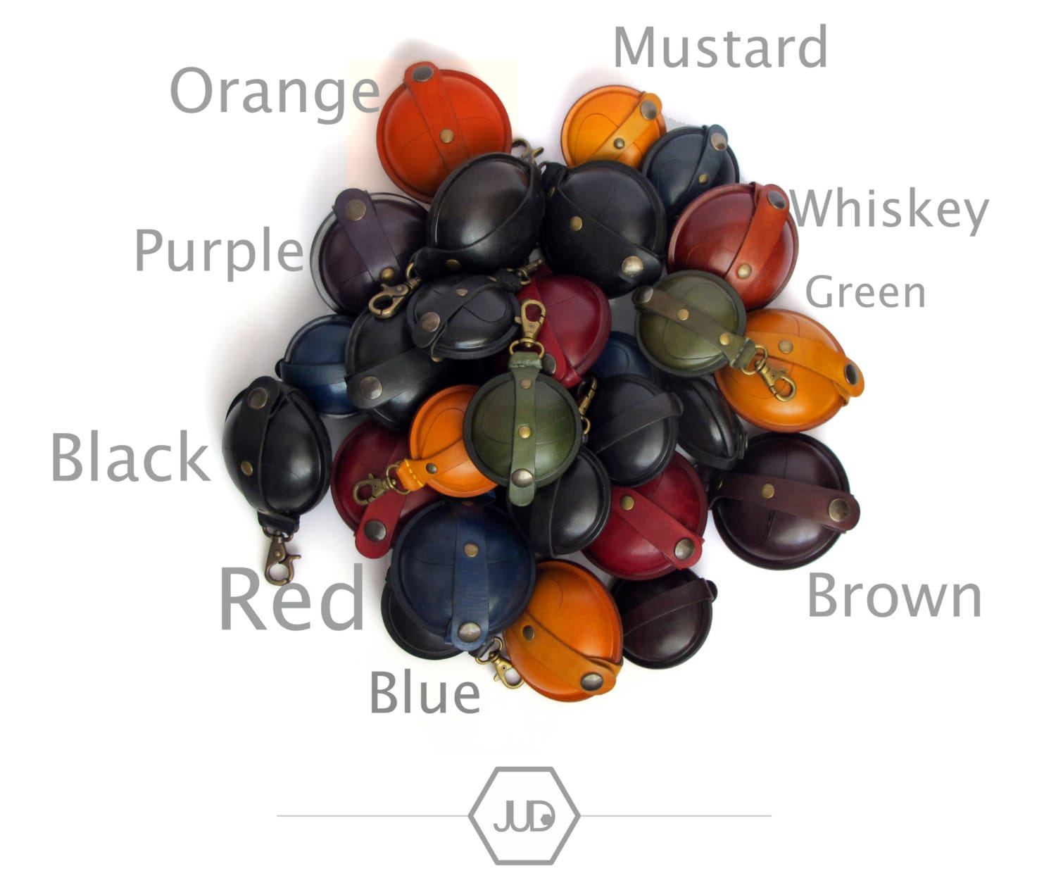 Ball Shape Sturdy Real Leather Key Wallet Leather Key Holder | Etsy