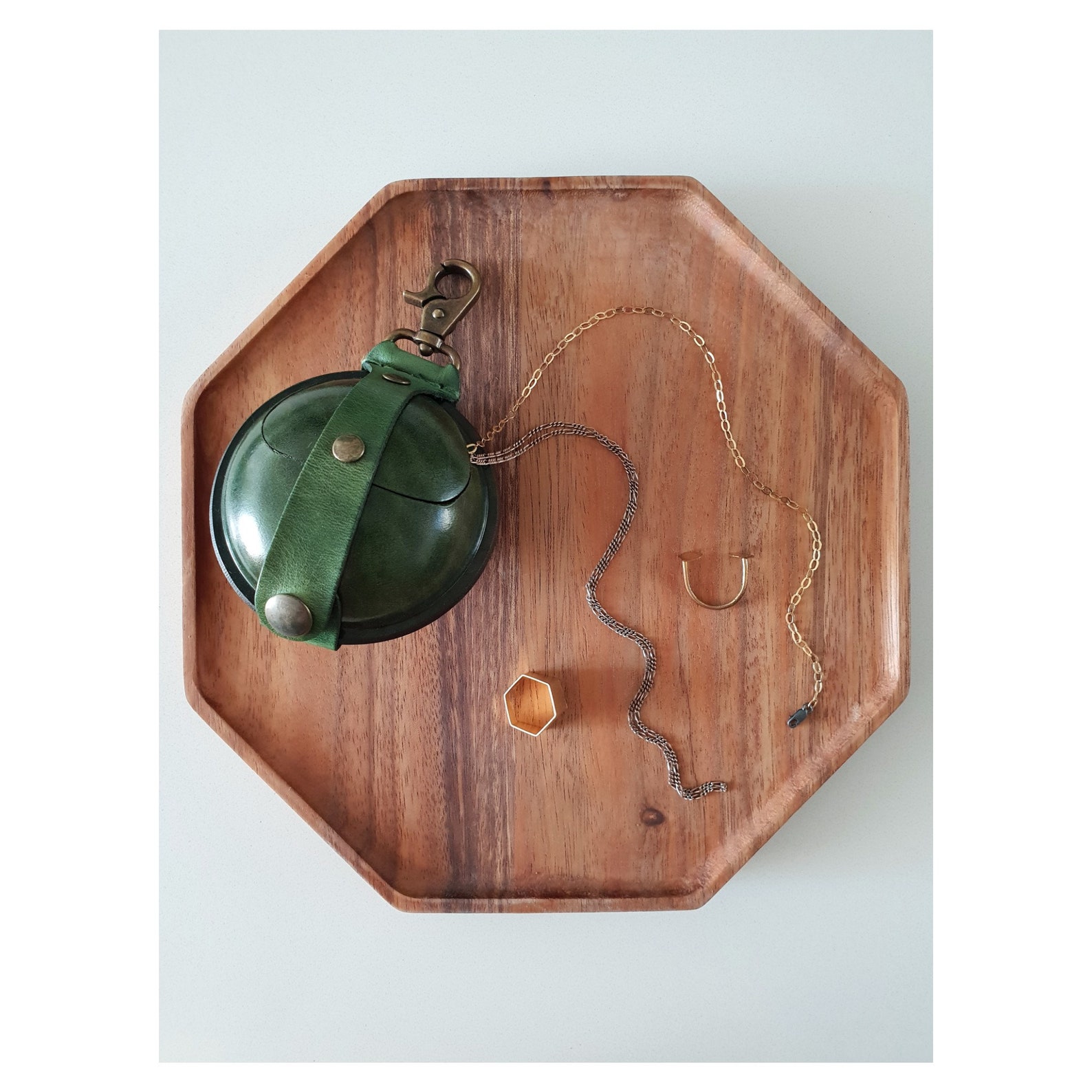 Ball Shape Sturdy Real Leather Key Wallet Leather Key Holder | Etsy