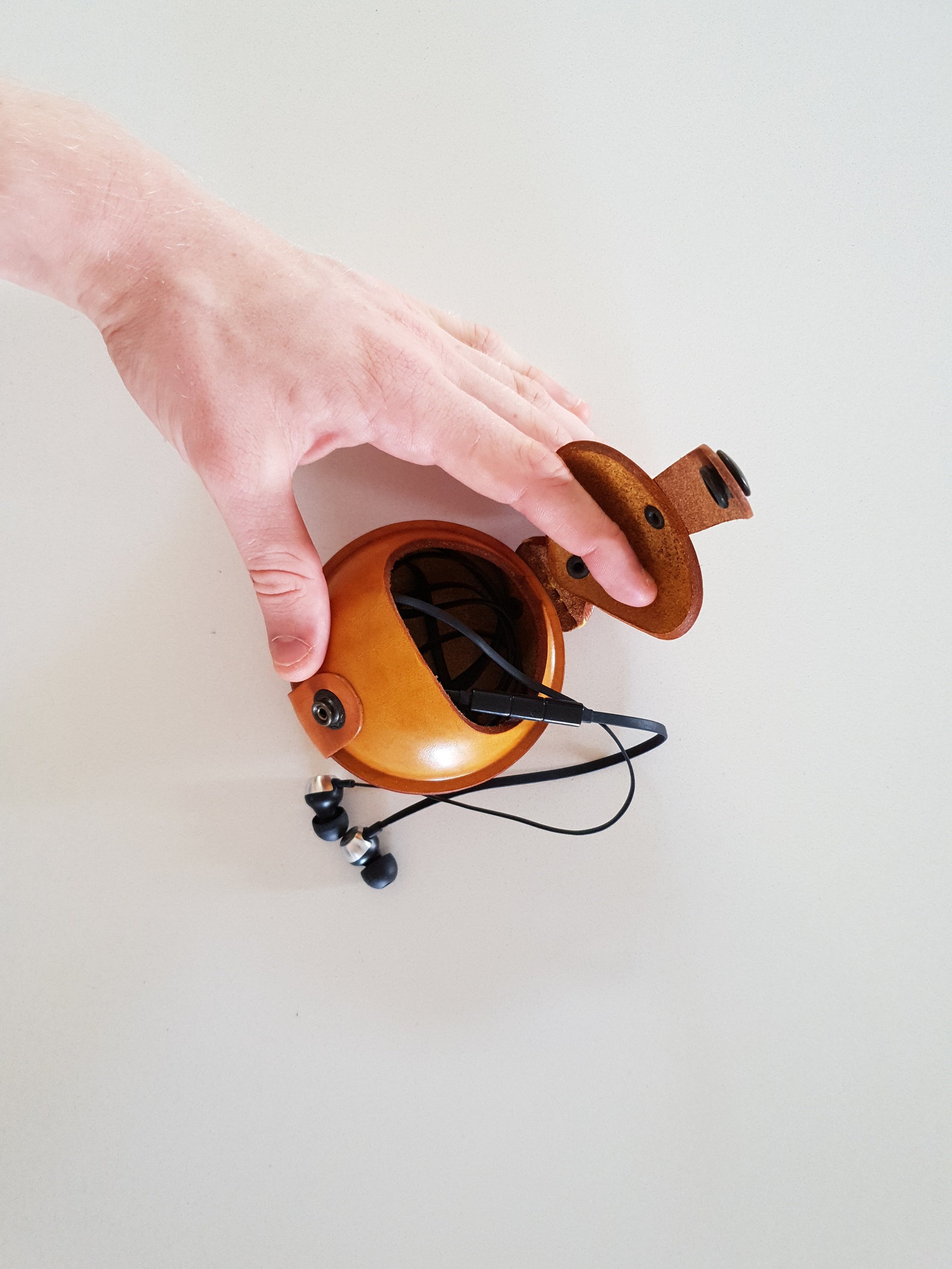 Ball Shape Sturdy Real Leather Key Wallet Leather Key Holder | Etsy