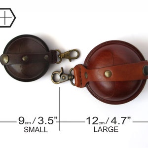 Ball Shape Sturdy Real Leather Key Wallet- Leather Key Holder- Leather ...