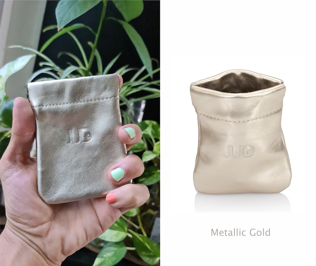 Gold Leather Wallet- Pinch Frame Coin Purse Women Coin Wallet SALE ...