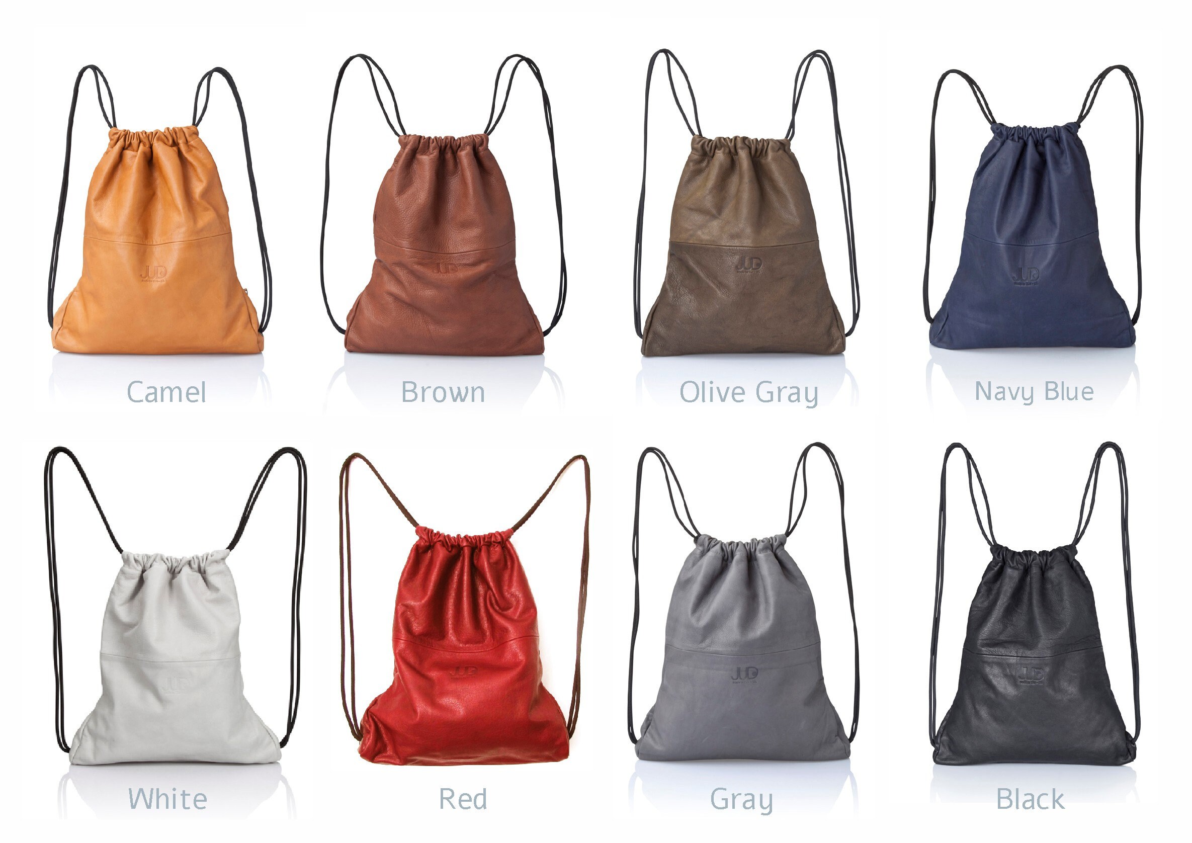 Handbag brown leather backpack multi way leather sack bag SALE | Etsy