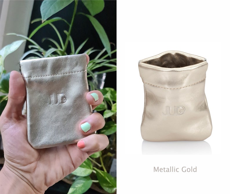 Gold Leather Wallet Leather Coin Purse SALE Women Leather - Etsy