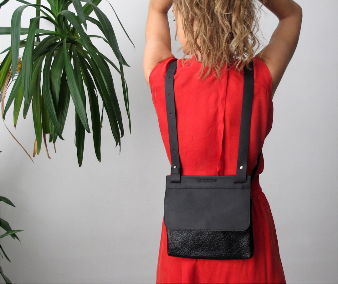 2in1 Mini Backpack Women Leather Backpack Men Backpack Purse Unisex ...