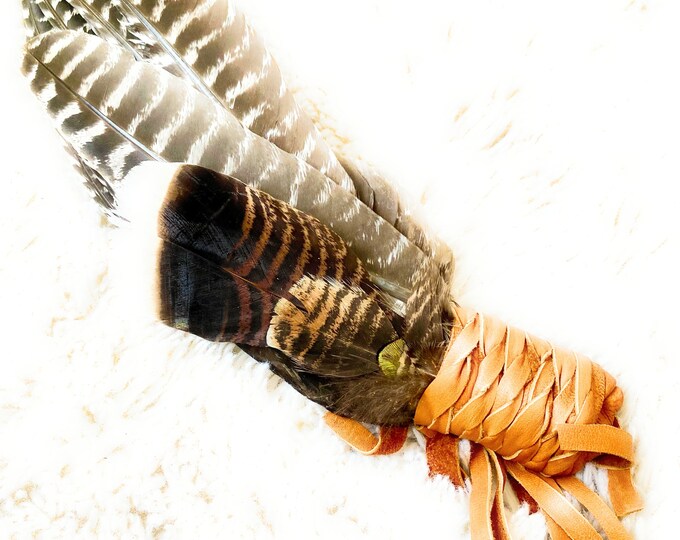 Feather Smudge Fan, Ceremonial Fan, Prayer Fan, Smudging Fan, Gift for ...