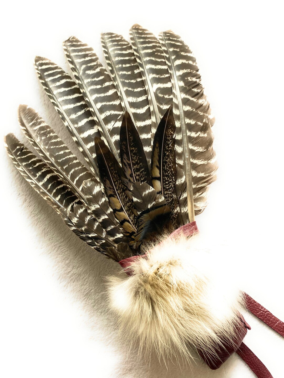 Feather Smudge Fan, Ceremonial Fan, Prayer Fan, Smudging Fan, Gift for ...