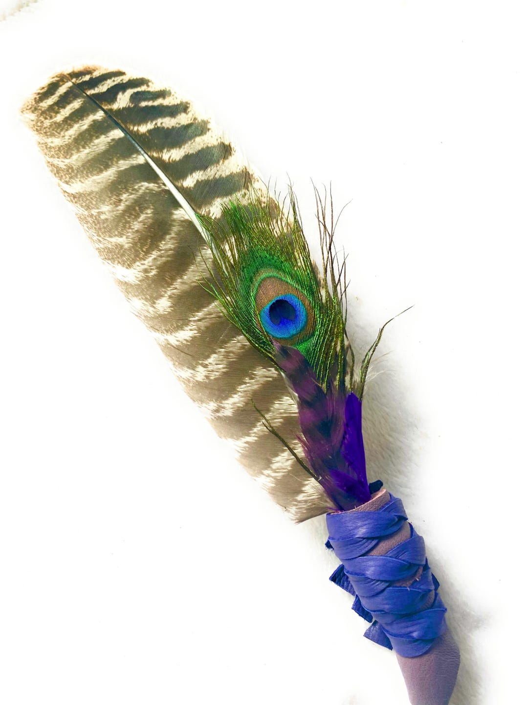Smudge Fan, Smudging Feather, Prayer Feather, Ceremonial Tool, Home ...