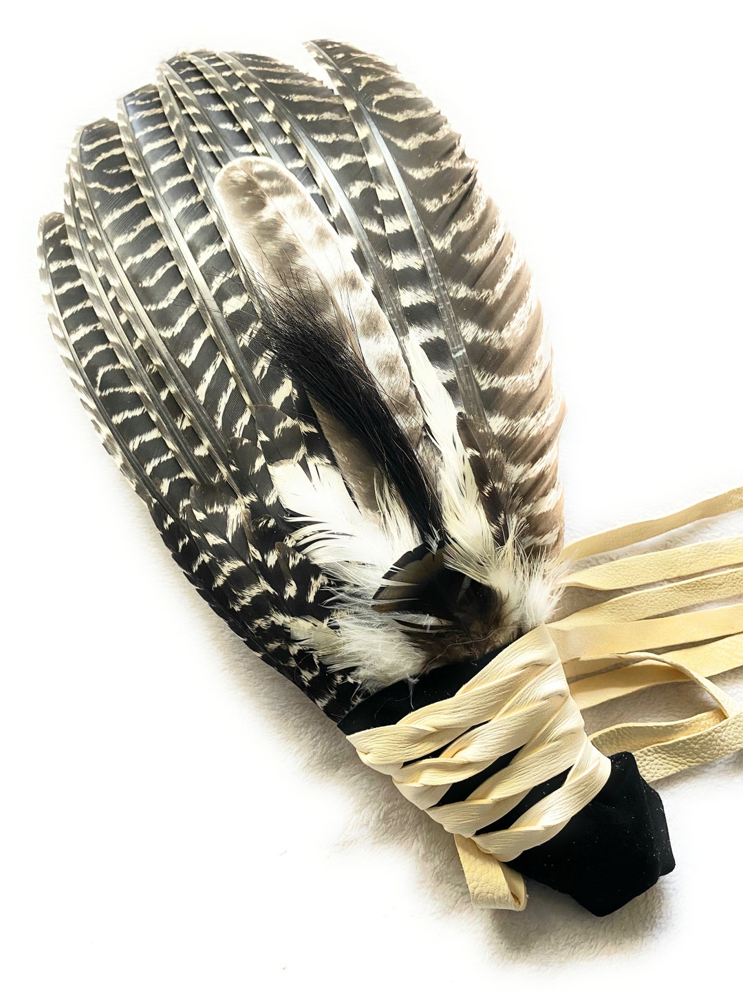 Feather Smudge Fan, Ceremonial Fan, Prayer Fan, Smudging Fan, Gift for ...