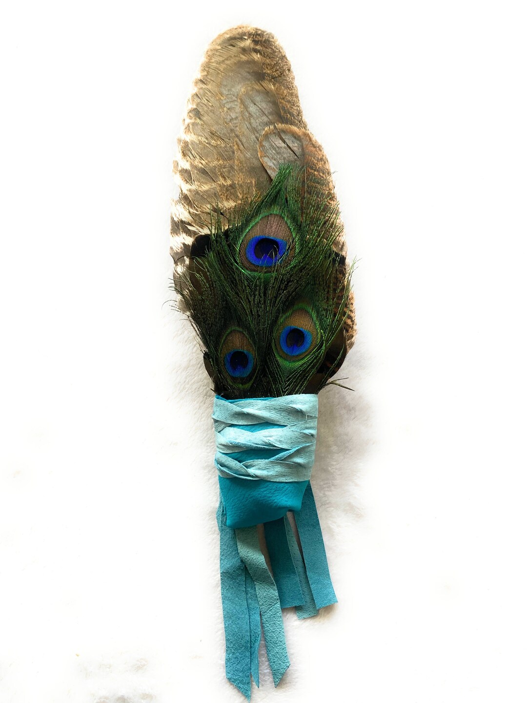 Smudge Fan, Feather Fan, Prayer Fan, Ceremonial Tool, Handmade Home ...