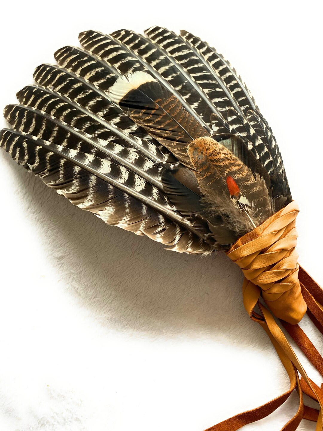 Feather Smudge Fan, Ceremonial Fan, Prayer Fan, Smudging Fan, Gift for ...