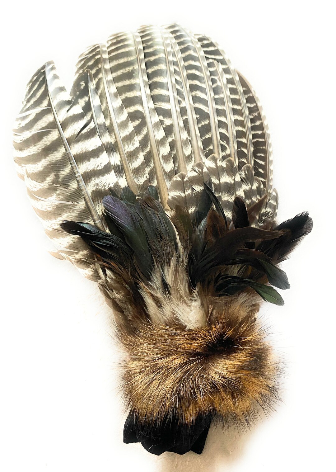 Feather Smudge Fan, Ceremonial Fan, Prayer Fan, Smudging Fan, Gift for ...