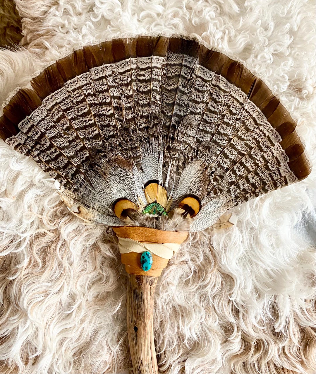 Smudge Fan, Ceremonial Fan, Prayer Fan, Smudging Fan, Gifts, Home Decor ...