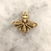 Queen Bee Charm Gold Bee Pendant 7/8 2 Sided 24k Plate | Etsy