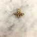Queen Bee Charm Gold Bee Pendant 7/8 2 Sided 24k Plate - Etsy