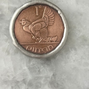 Irish Coin, Mother Hen With Chicks, Pendant, 1 Penny, Gift for Her ...