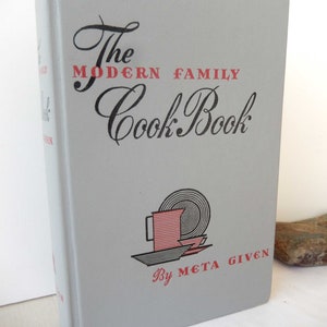 The Modern Family Cook Book Meta Given 1958 Retro Classic Recipes - Etsy