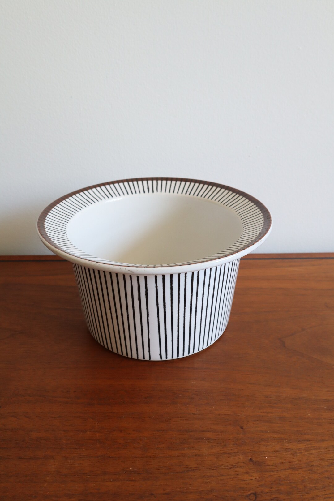 Gustavsberg Spisa Ribb Round Bowl by Stig Lindberg Baking Dish Brown ...