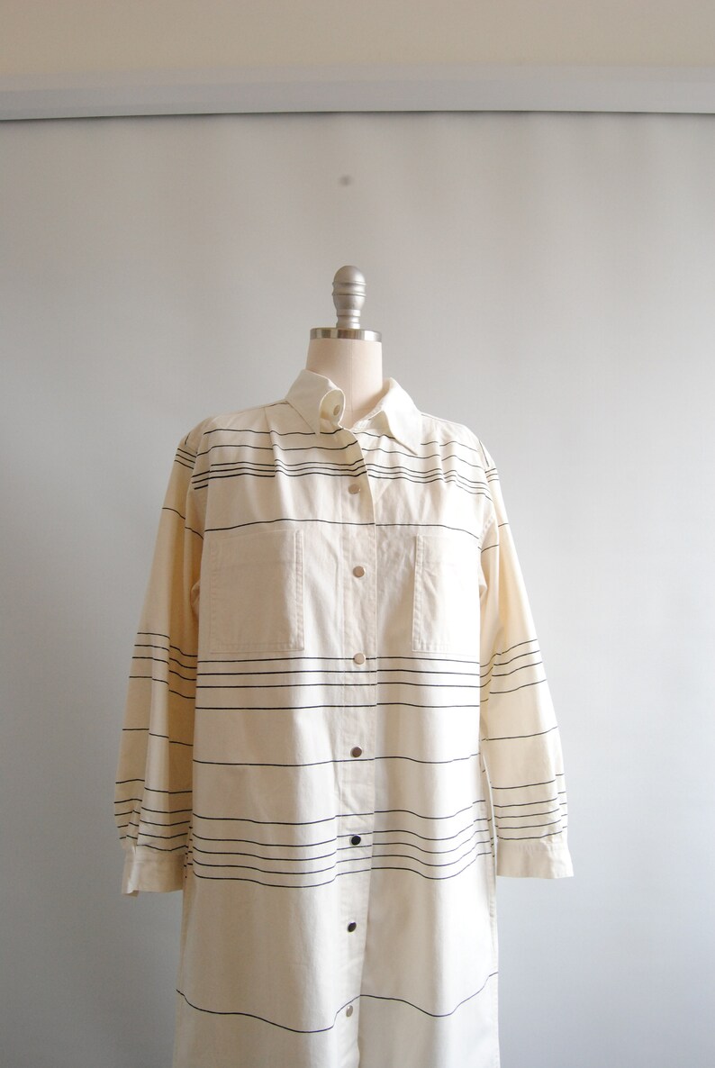 Voukko Finland Dress Vintage White Black Stripe Sz S - Etsy
