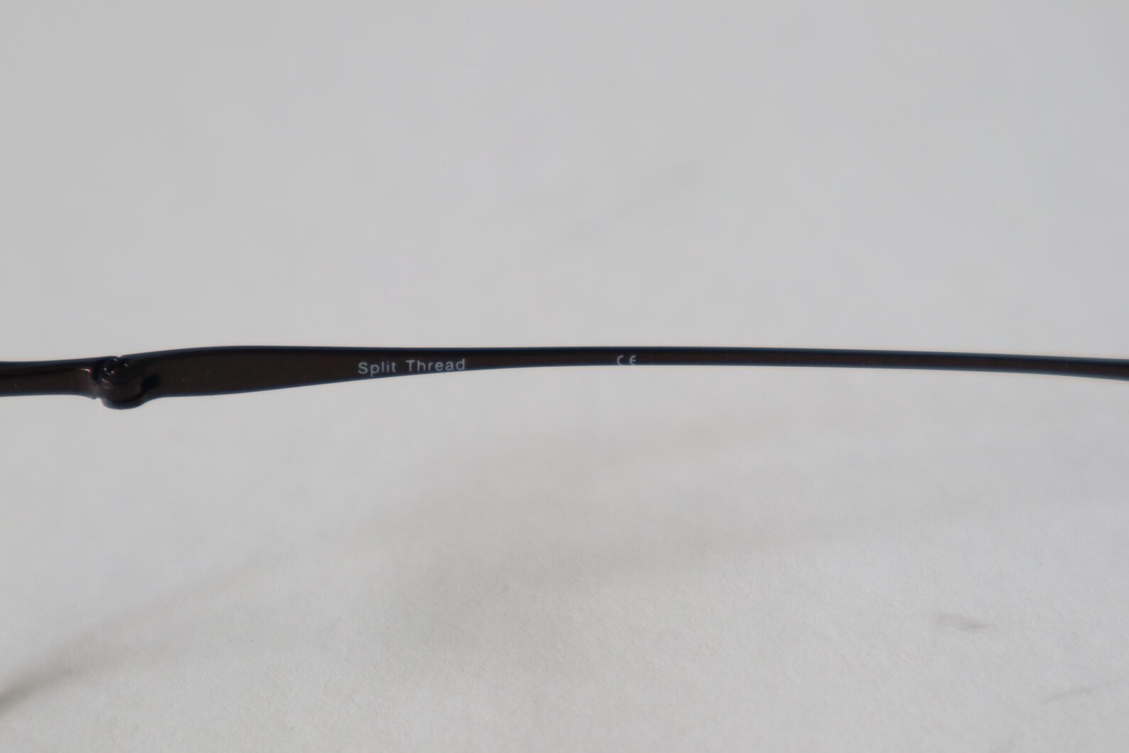 Oakley Small Eyeglasses Split Thread Polished Brown Rimless Frame 4919 ...