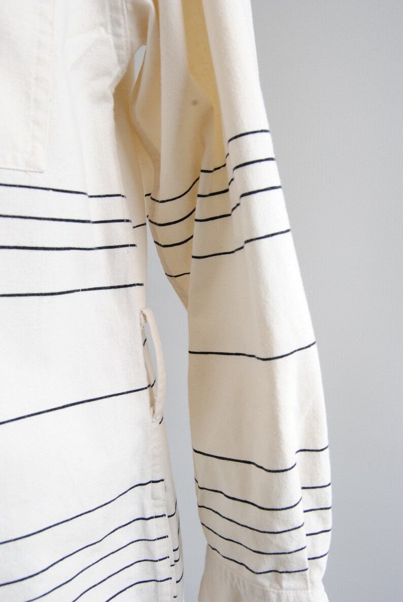 Voukko Finland Dress Vintage White Black Stripe Sz S - Etsy