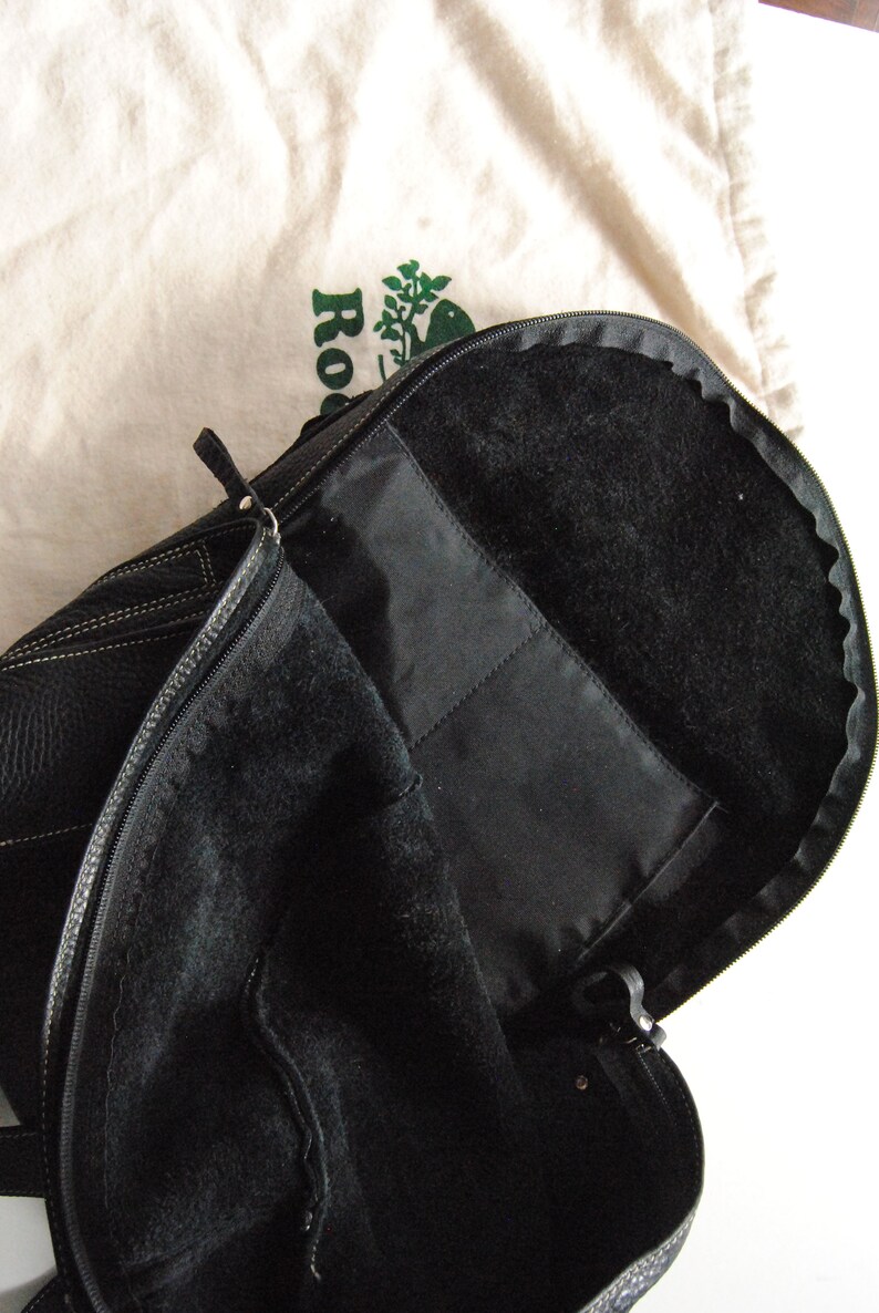 Roots Canada Large Leather Backpack in Black - Etsy