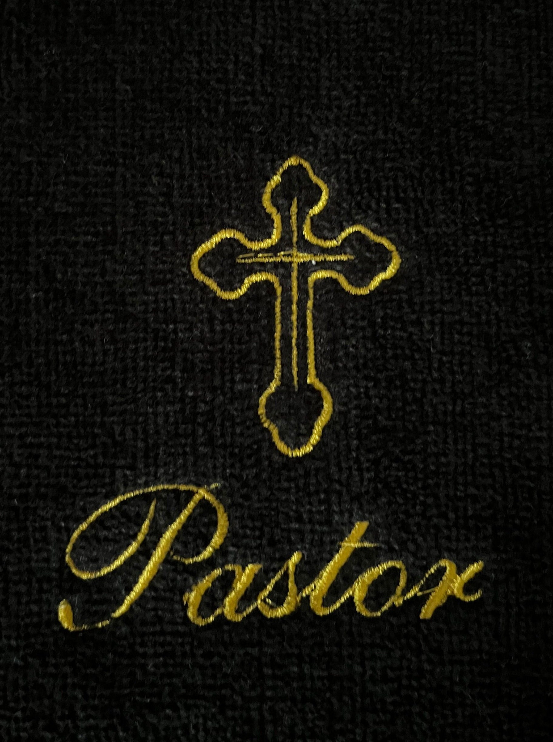Pastor Towel Embroidered : 100% Cotton Velour, Religious Gift, Pastor ...