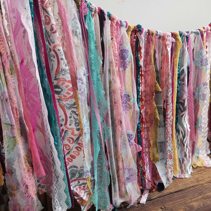 Bohemian Rag Curtains - Etsy