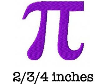 Pi Symbol Embroidery - Etsy UK
