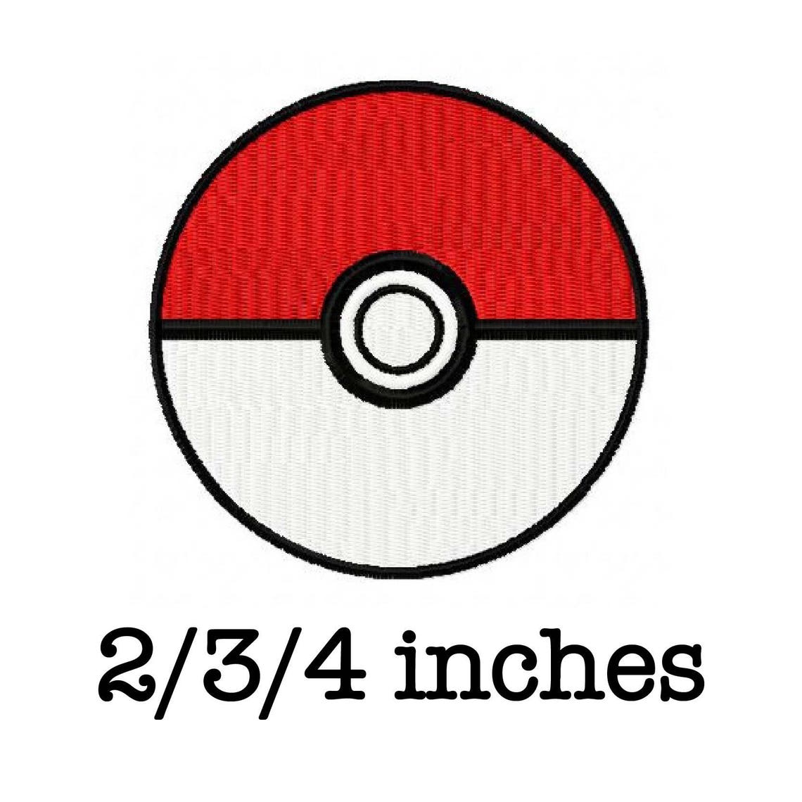 Pokemon Pokeball Machine Embroidery Design 2/3/4 Inch Instant - Etsy