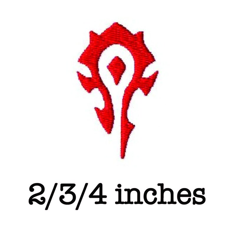 Wow World of Warcraft Horde Emblem Machine Embroidery Design | Etsy