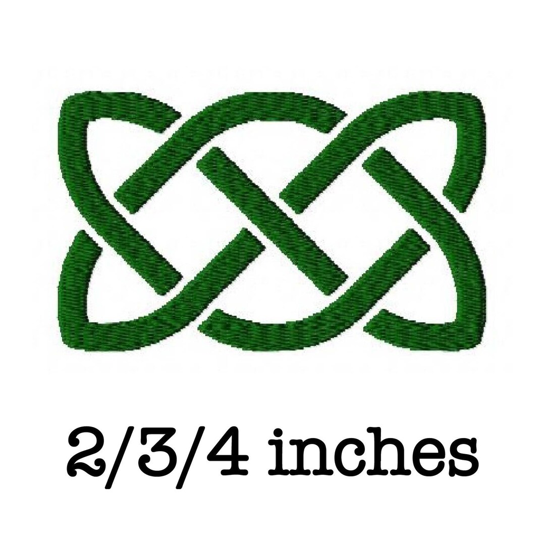 Celtic Knot Rectangle Machine Embroidery Design 2/3/4 Inch Instant ...