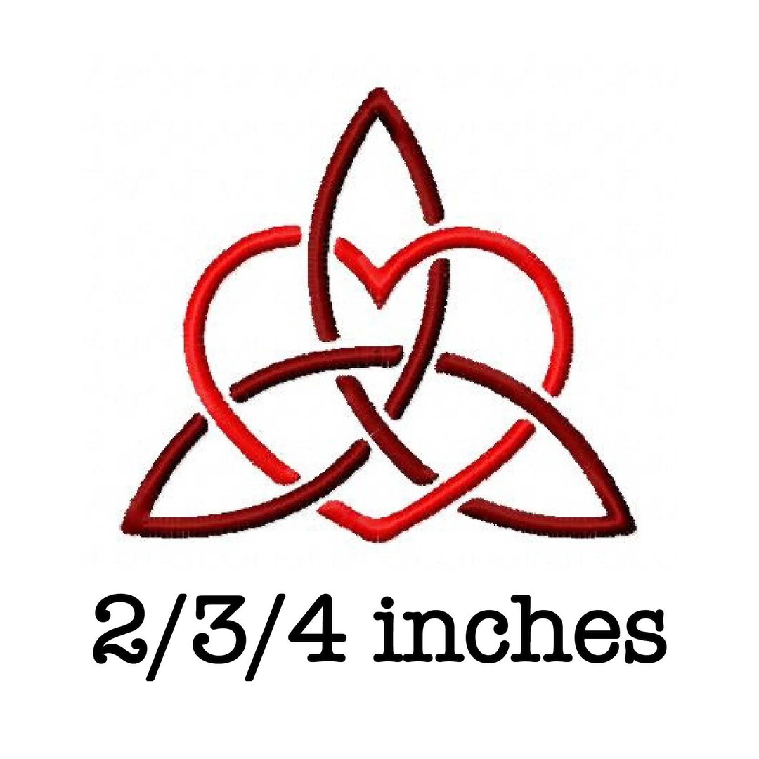 Celtic Knot Heart Trinity Machine Embroidery Design 2/3/4 Inch Instant ...