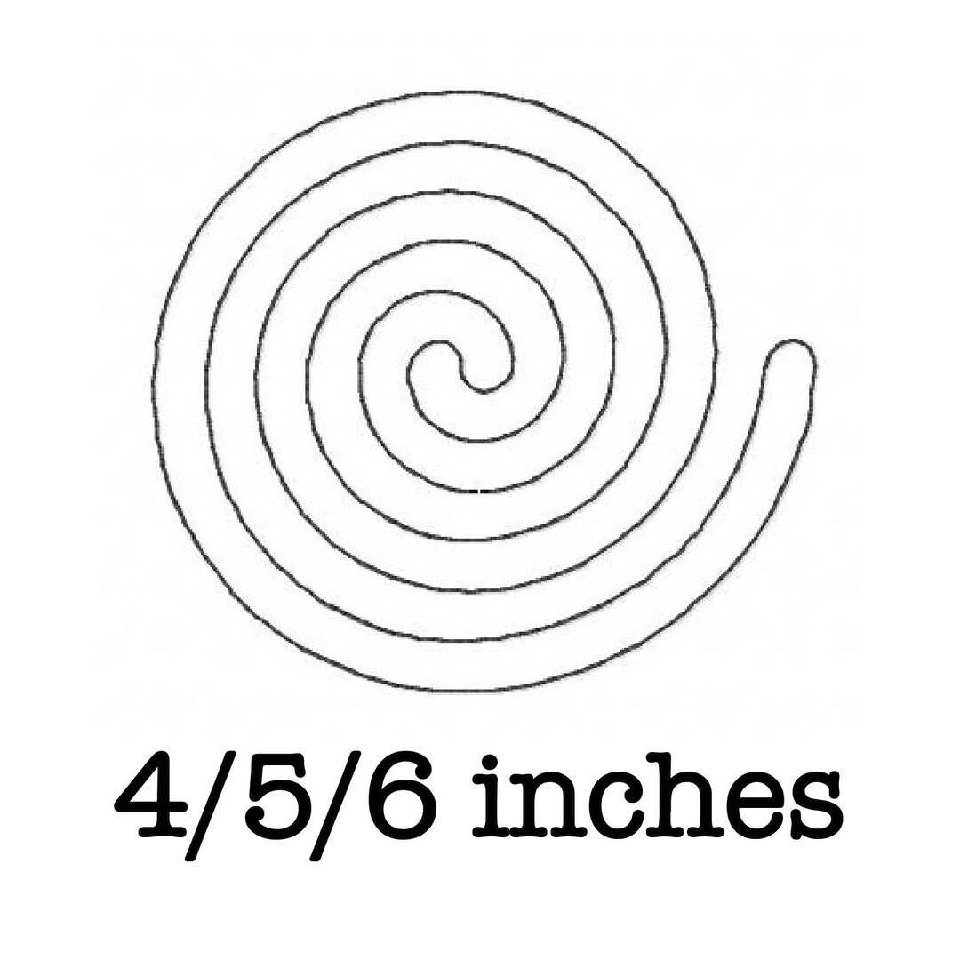 Free Motion Quilting Block Spiral Machine Embroidery Design Redwork 4/5 ...