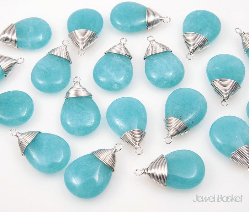 Mint Color Jade and Silver Framed Pendant 2pcs Mint Jade - Etsy