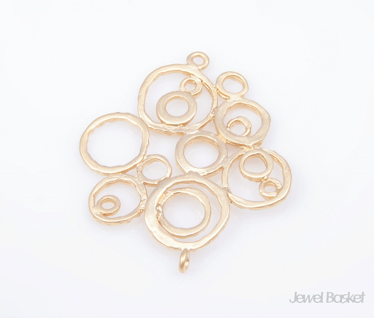 Multi Bubble Connector in Matte Gold / 28mm X 33mm / BMG101-C - Etsy