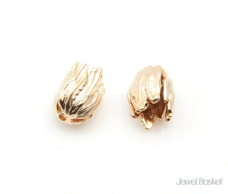 Tulip Cap in Matte Gold / 9.0mm X 12.0mm / BMG305-P (2pcs) - Etsy