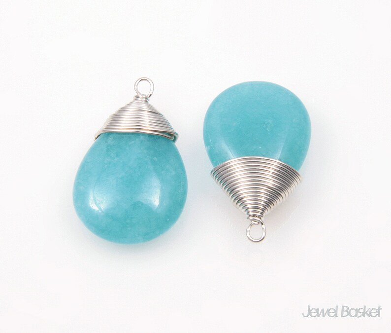 Mint Color Jade and Silver Framed Pendant 2pcs Mint Jade | Etsy