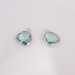 2pcs - Erinite Color and Silver Framed Glass Pendant / Erinite / Green ...