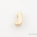 Matte Gold Lower Case Alphabet 2pcs Small Letter j / 3.5mm X 6.7mm ...