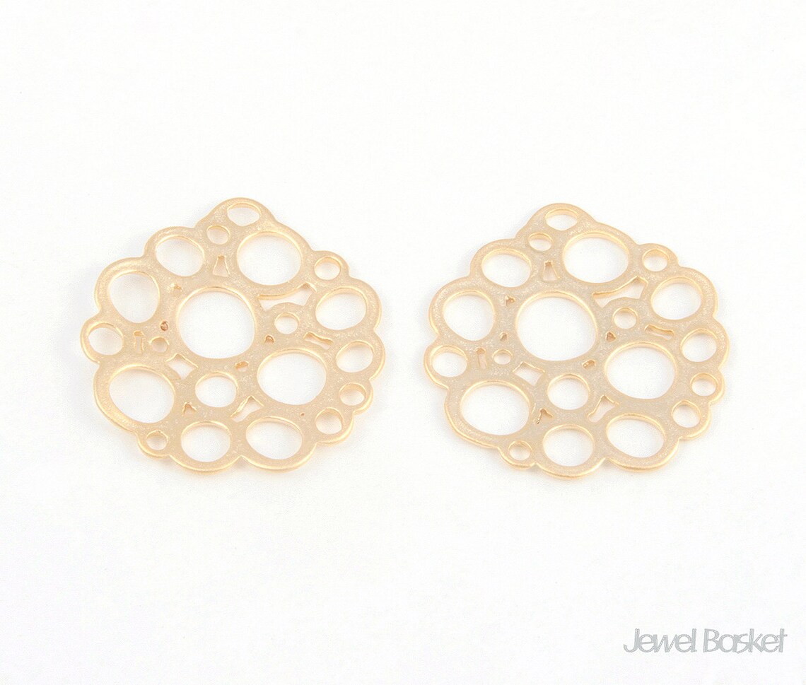 Big and Small Bubble Connector-brass / 21mm X 20mm / BMG002-C (2pcs) - Etsy