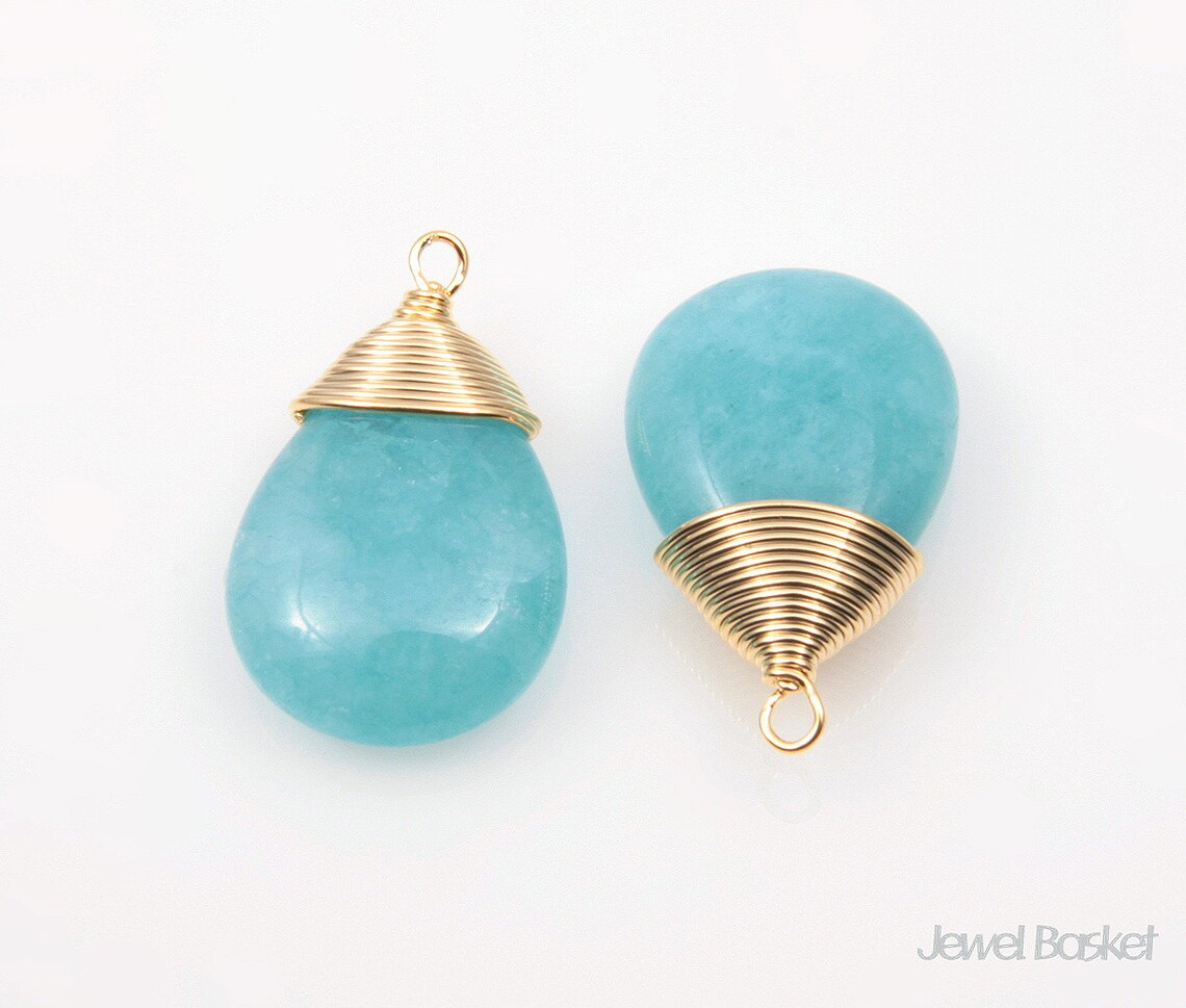 Mint Color Jade and Gold Framed Pendant 2pcs Mint Jade | Etsy